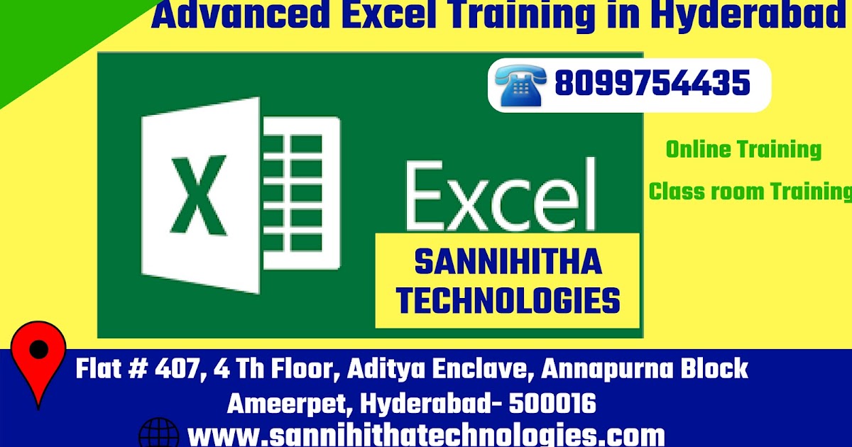 Excel Training in Hyderabad