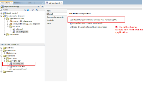 ADF application gives error while running it on the Production Server