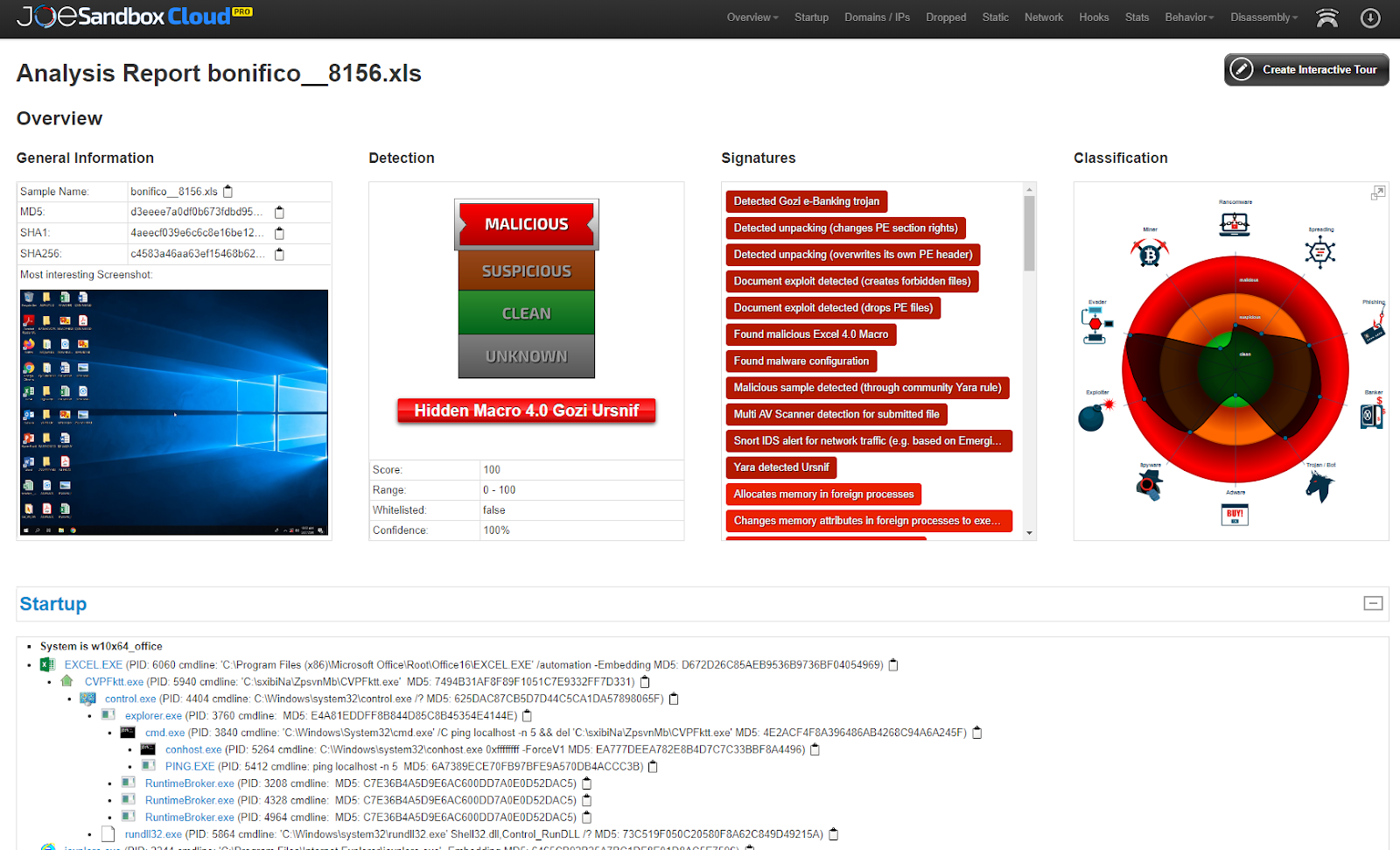 Deep Malware Analysis - Joe Sandbox v29 - Ocean Jasper