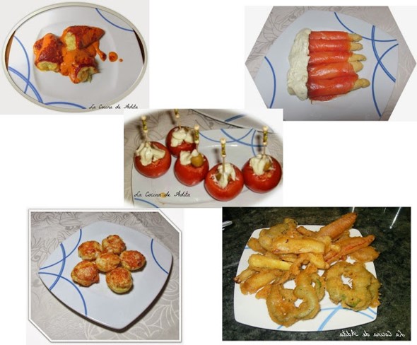 5 entrantes, para empezar una cena, o comida - La Cocina De adita