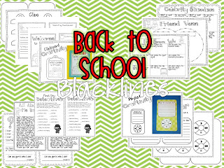 Back to School Packets and a FREEBIE - One Happy Teacher
