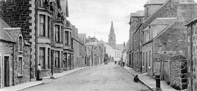 Tour Scotland: Old Photograph Drummond Street Comrie Perthshire Scotland