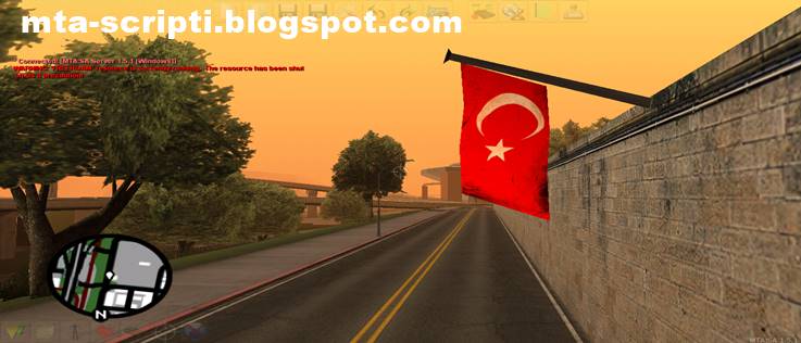 MTA SA Türk Bayragı Scripti - MTA Scripti | AliDayı