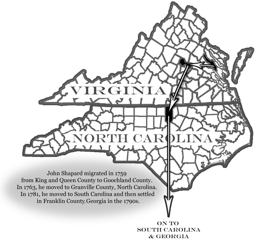 Shapard History: William Shapard - (Chapter 1) The Early Years 1741-1762