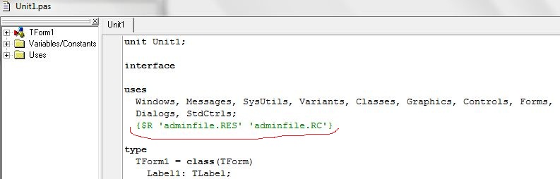 How To Run Delphi Program As Administrator - Narendra Dwivedi