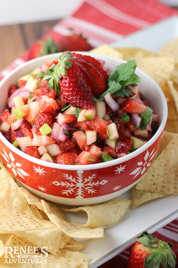 Fresh Strawberry Apple Salsa | Renee's Kitchen Adventures