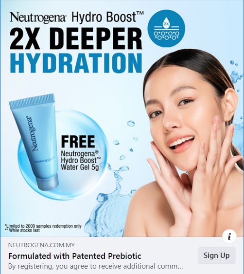 FREE SAMPLE MALAYSIA: Free Sample Neutrogena Hydro Boost™ Water Gel