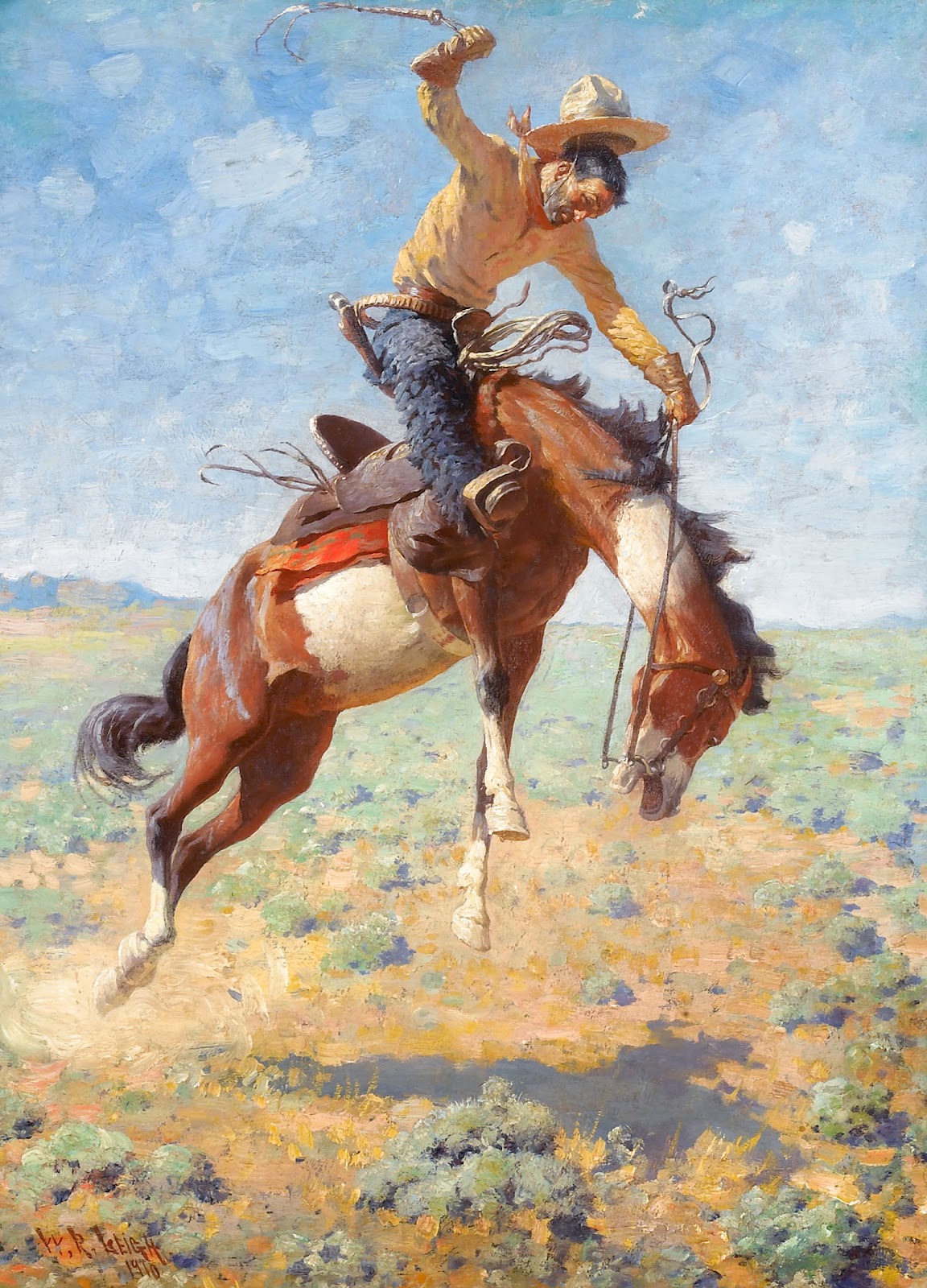 William R. Leigh (1866-1955) | Western scenes painter | Masterpiece ...