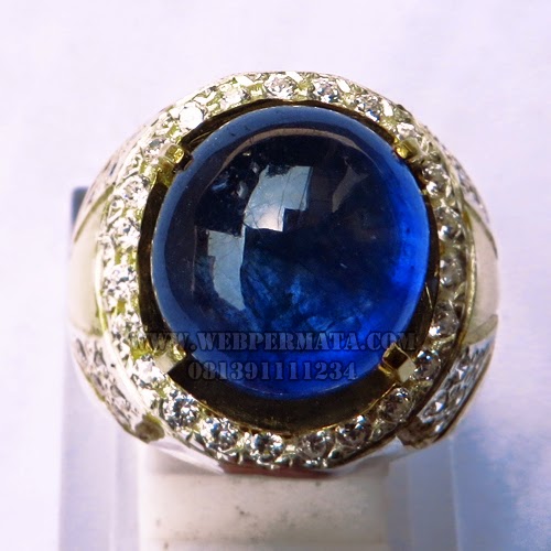 Merah Batu Permata: Batu Blue Sapphire Asli