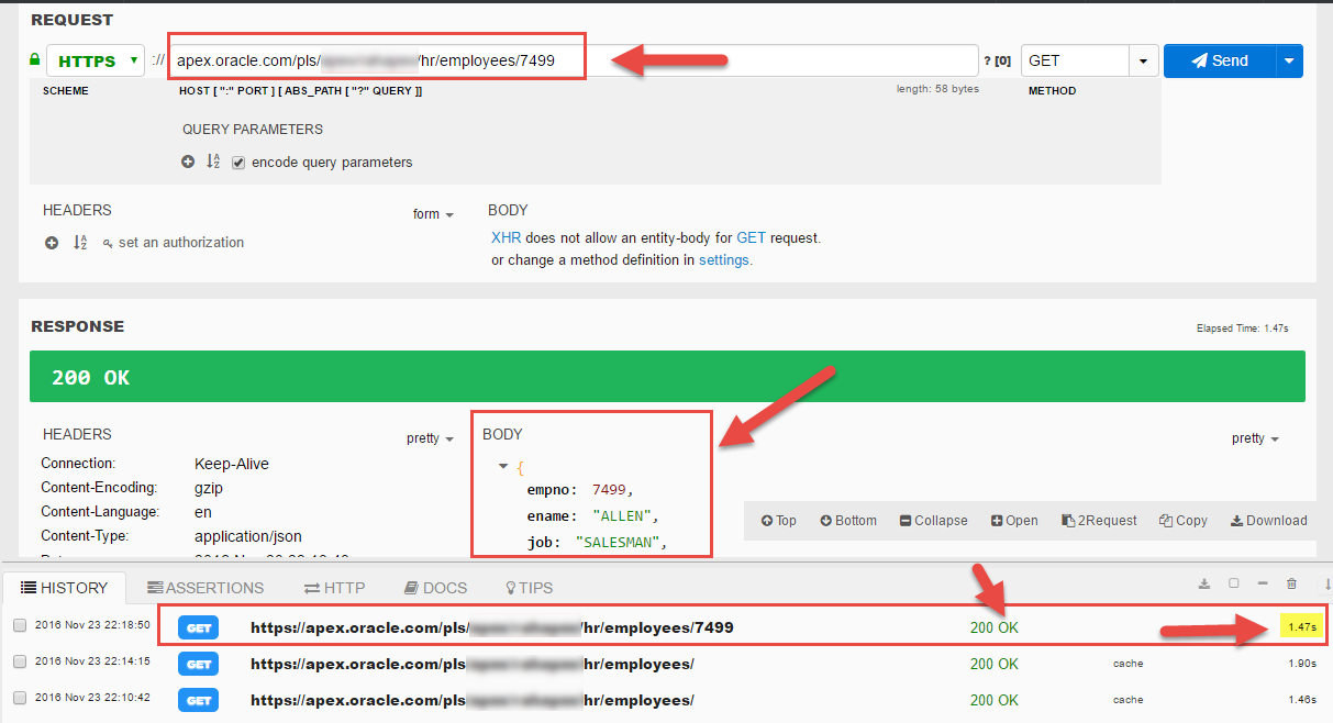 Oracle Apex Capabilities Oac How To Test Apex Restful Services