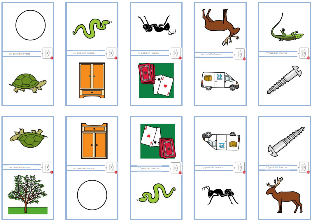 Atención a la diversidad: DOMINÓ PARA TRABAJAR /R/ EN POSICIÓN INVERSA