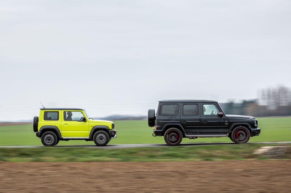 Suzuki Jimny vs. Mercedes G-Class: the dinosaurs of modern times ...