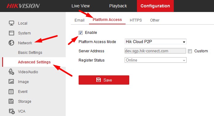 Hướng dẫn kích hoạt chế độ Hik connect Domain Hikvision trên đầu ...