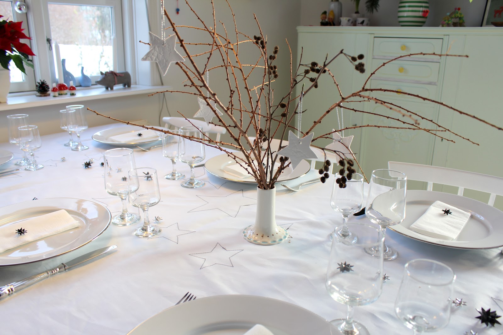 ævlebævle: DIY til en nem juledug og inspiration til jule bordpynt