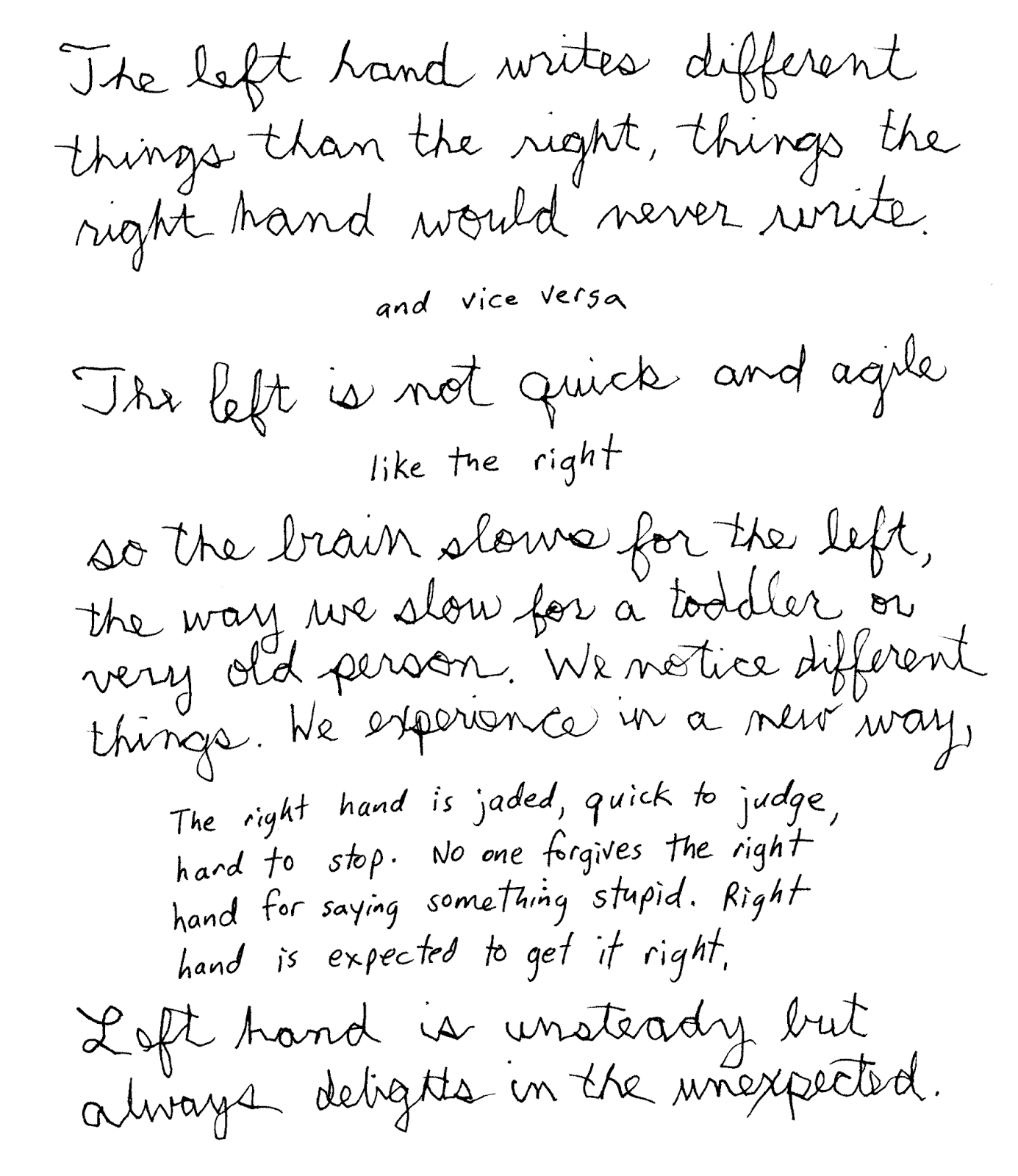 A Terminal Case of Whimsy: Left-Handed Journal Versus Right