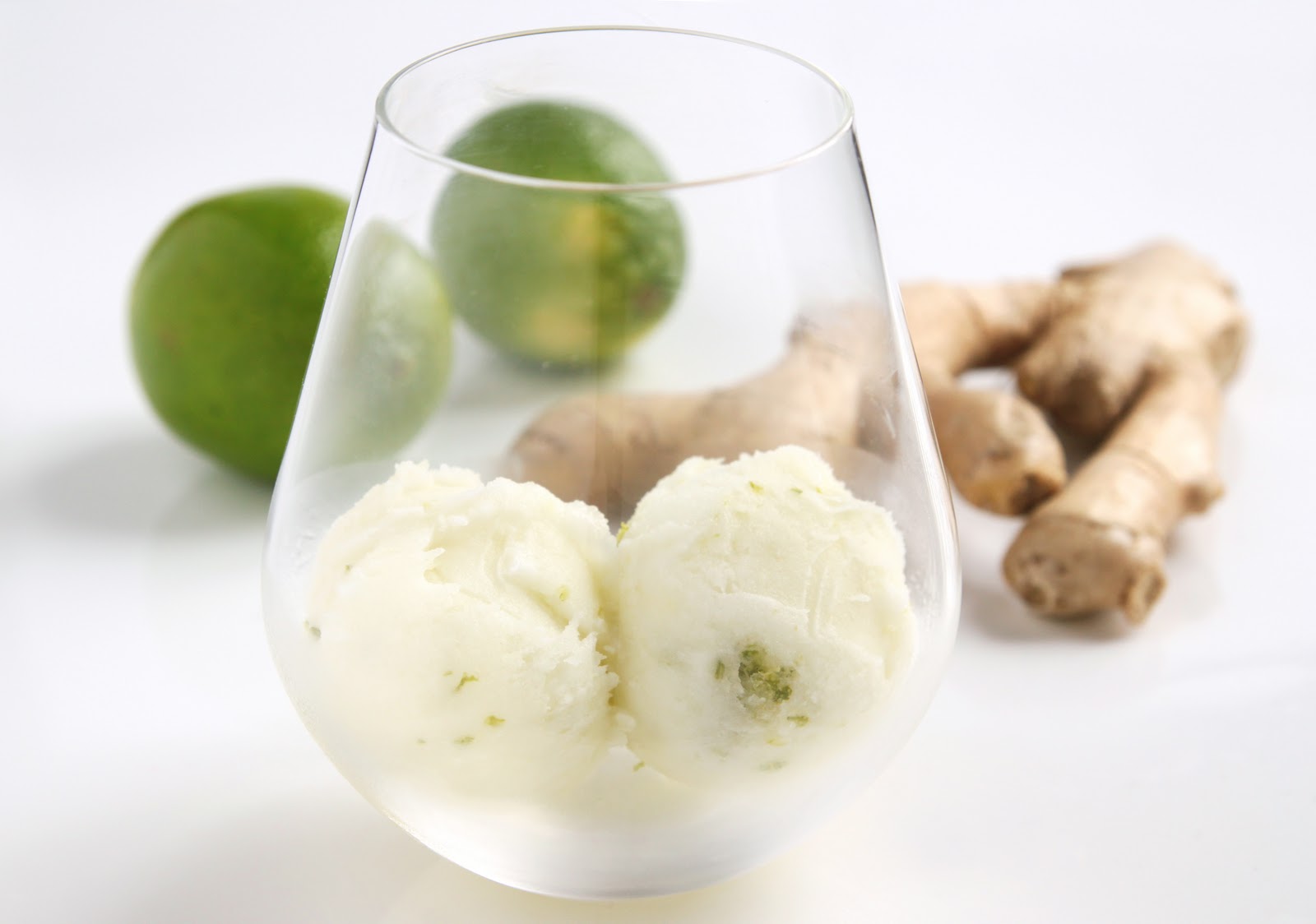 Sorbet Citron Vert et Gingembre - La cuisine de Bernard