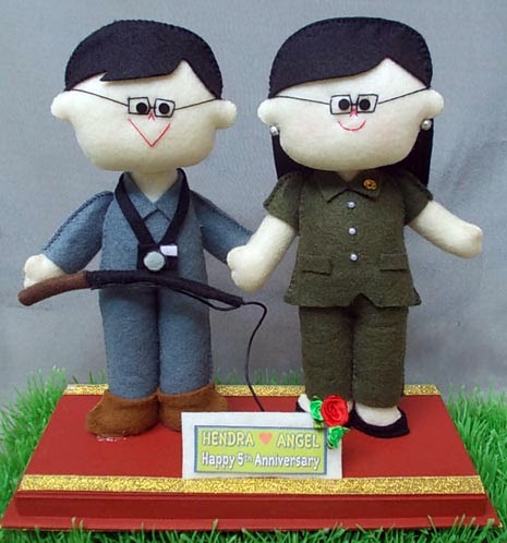 Boneka Couple, Boneka Profesi: Boneka Couple Flanel