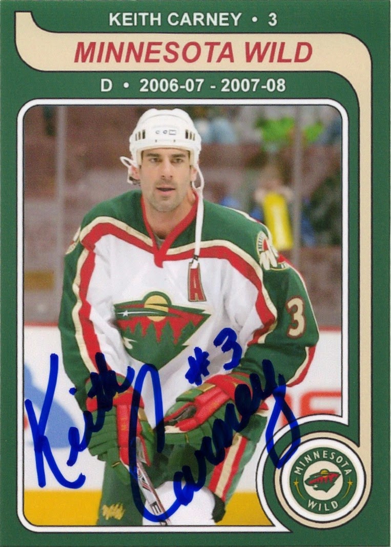 Minnesota Sports Autograph Project: KEITH CARNEY