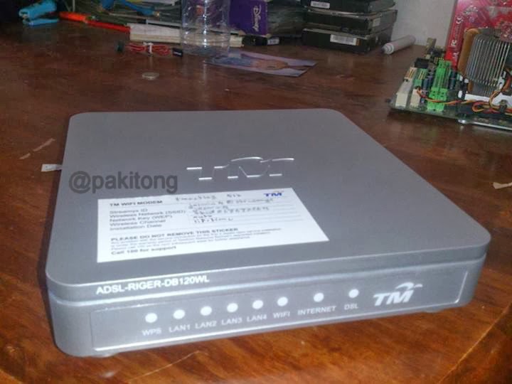 TM ADSL RIGER DB120-WL Default Username Password