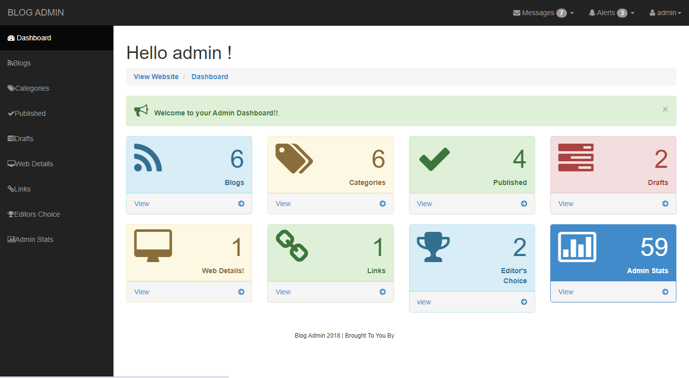 Simple Responsive Blog site Project | Free Source Code in php mysql
