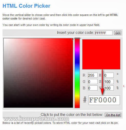 Mengetahui Kode Warna HTML Secara Online dan Offline - Techpusat.com