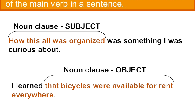 Noun clauses - Audio