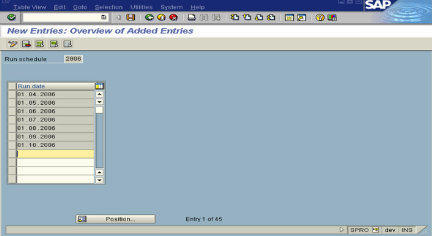 SAP Topics: Posting of recurring entries