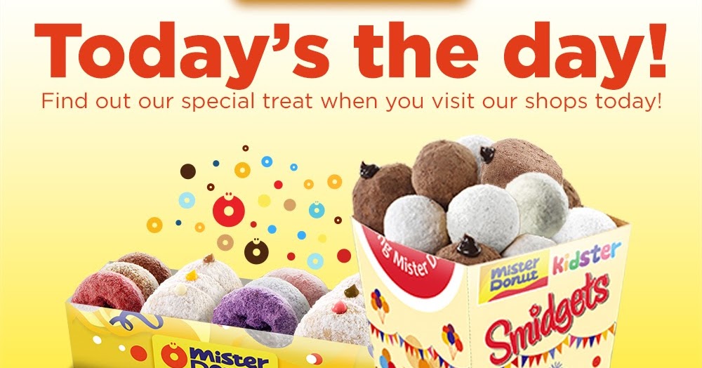 Mister Donut Promo Alert: Free Box of Smidgets and More!