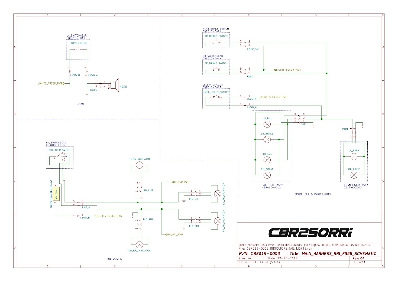 Project CBR250RRi: Wire Harness Design