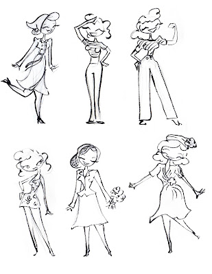*daisy's drawings: Some 40s girls