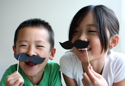 little papercuts: diy paper moustaches