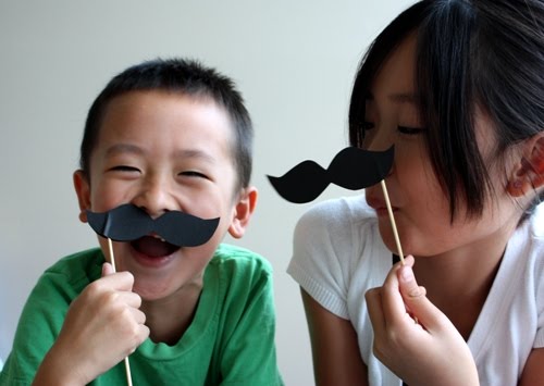 little papercuts: diy paper moustaches
