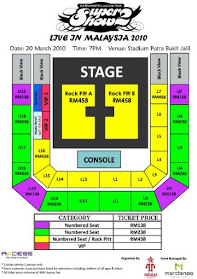 Super Junior 2nd Asia Tour 2010 in Malaysia - Details and Seating Plan ...