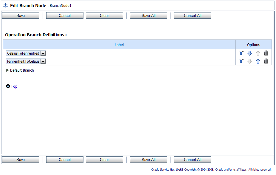 Oracle Service Bus Tutorial Operational Branch I Insert Action Dla Web Services