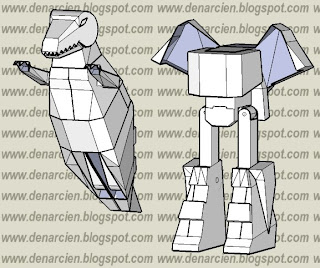 mundo denarcien: Grimlock G1 Papercraft Transformable