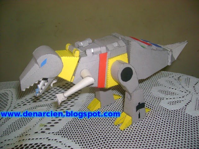 mundo denarcien: Grimlock G1 Papercraft Transformable