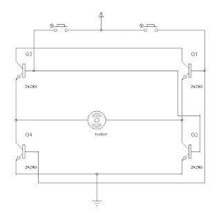 Pic Projects - Microelectronics: Simple H-Bridge concept