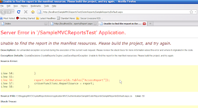 Professional .NET Articles: ASP.NET MVC and Crystal Reports