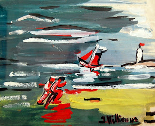 JEAN MILLIEN HUILES, GOUACHES, PASTELS, ENCRES