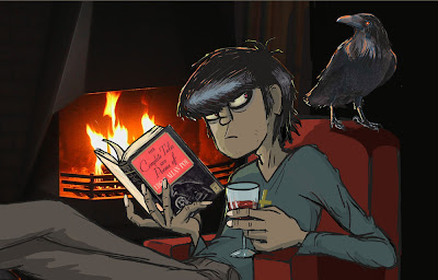PLANET ALICE: Murdoc from Gorillaz reading the Raven.