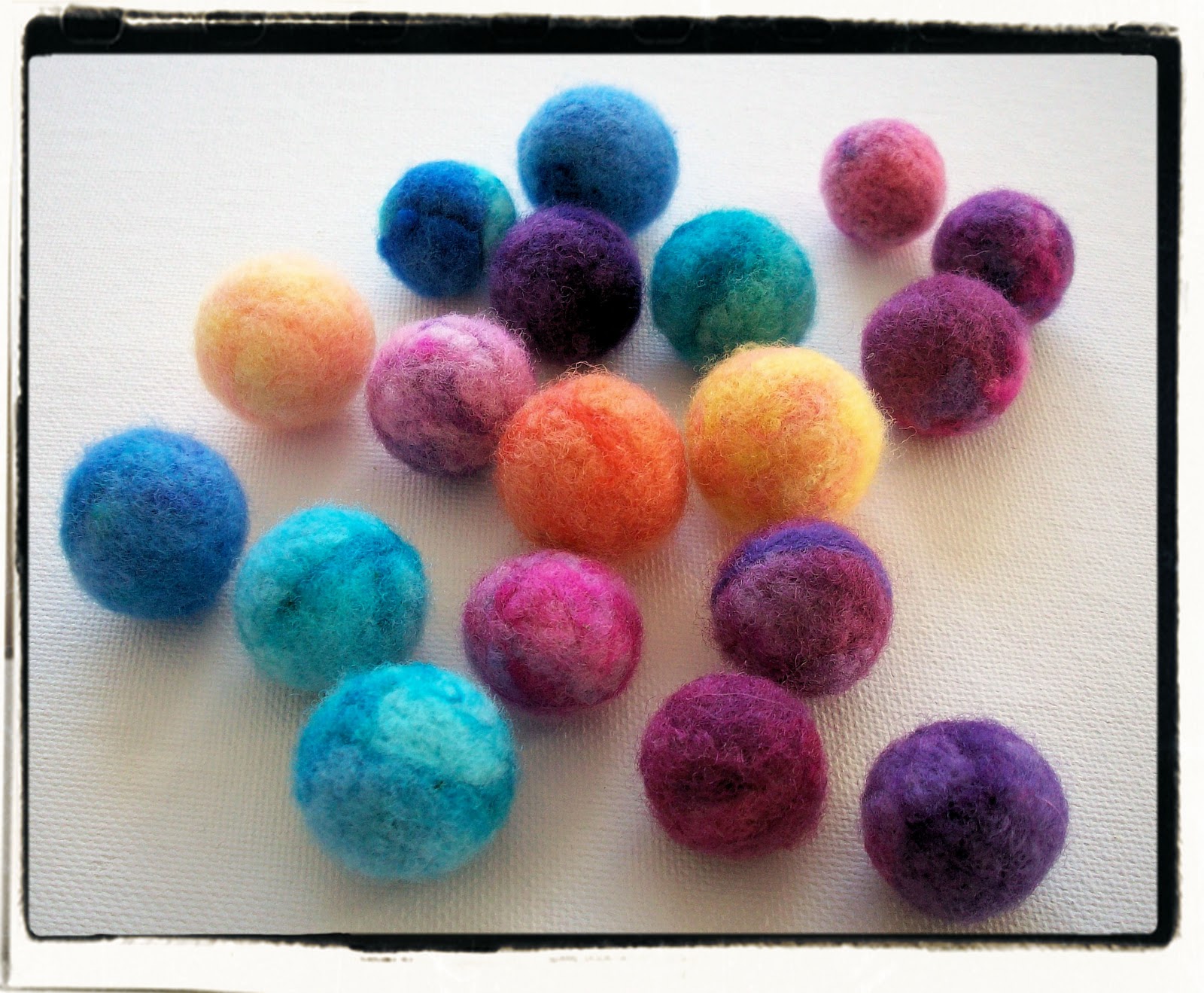artful explorations: Little Felted Balls and Beads