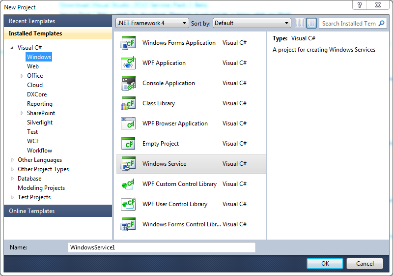 The Curly Brace: How To Create a C# Windows Service Application