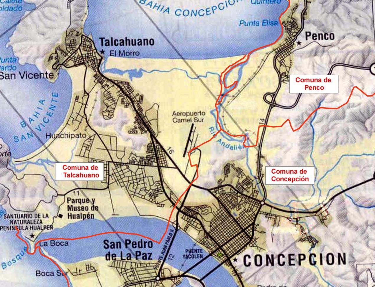 Estero Palomares: Ubicación del sector Palomares