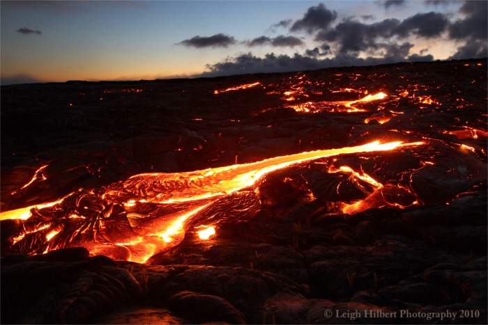 HAWAIIAN LAVA DAILY: Molten lava fronts nearing highway 130 viewing ...