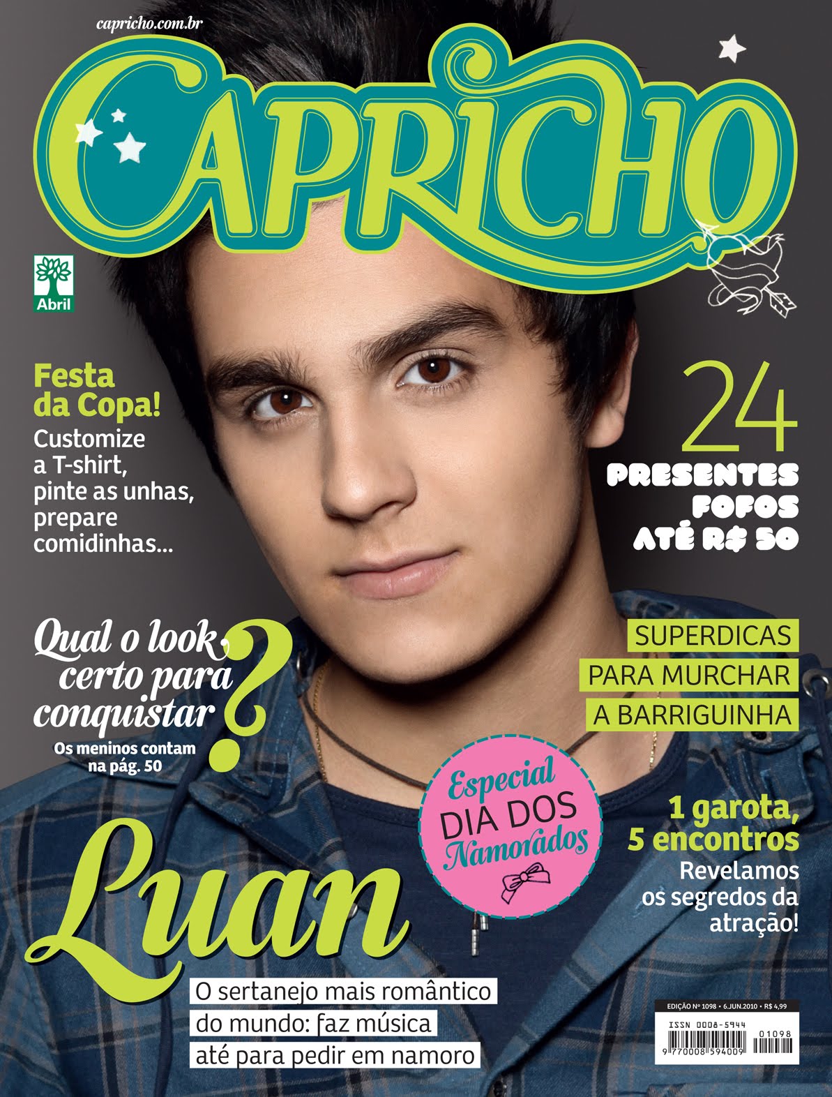 DC - Divulgação e Comunicação: Luan Santana é capa da Capricho, nas bancas…
