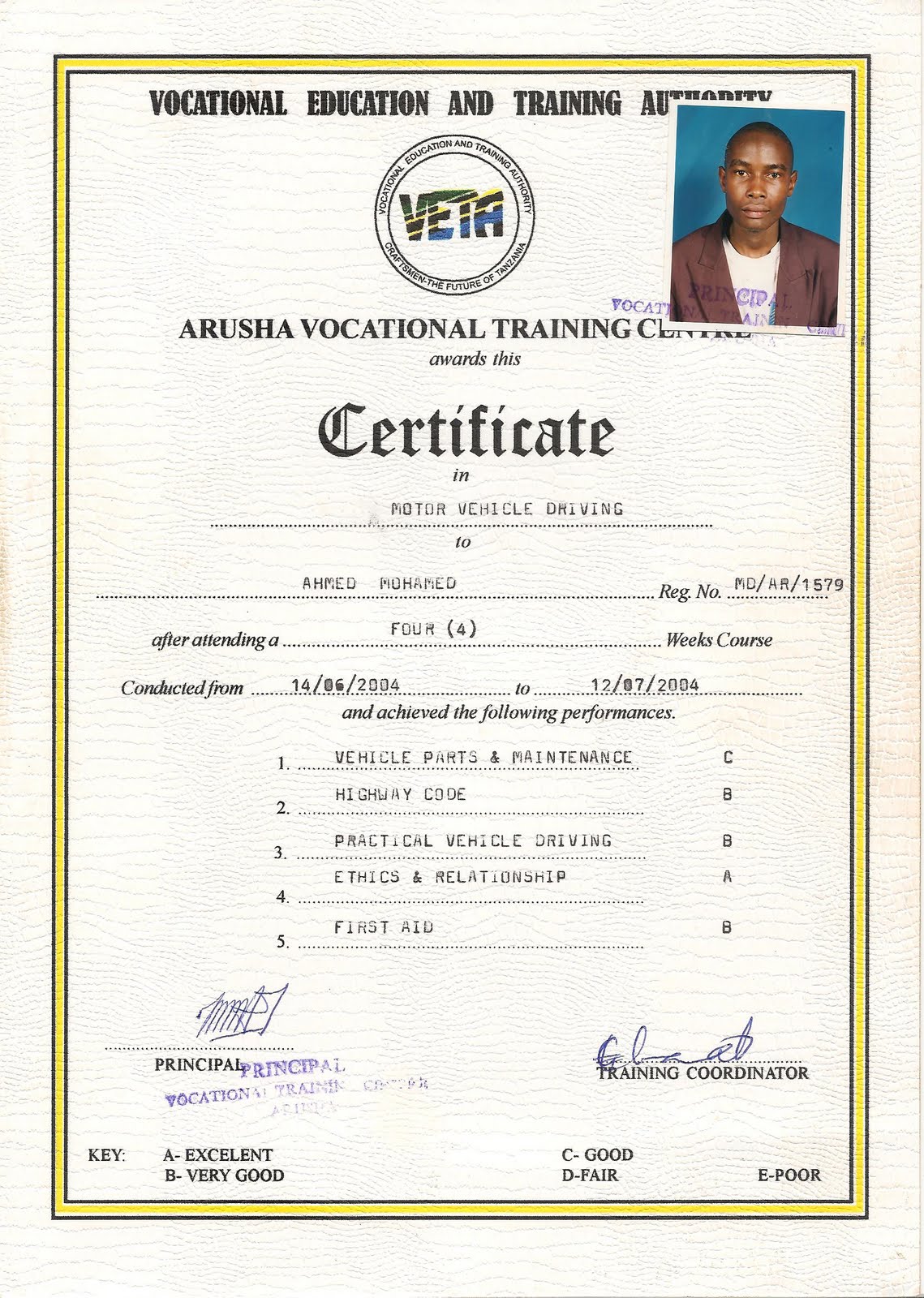 Professional Tourguide School-Graduate: 54. Ahmed Mohamed Gwaje, Graduate.