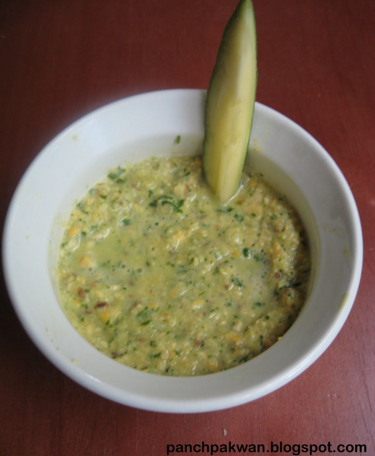 Panch Pakwan: Green / Raw Mango Chutney/ Hasi Mavinkai Chutaney