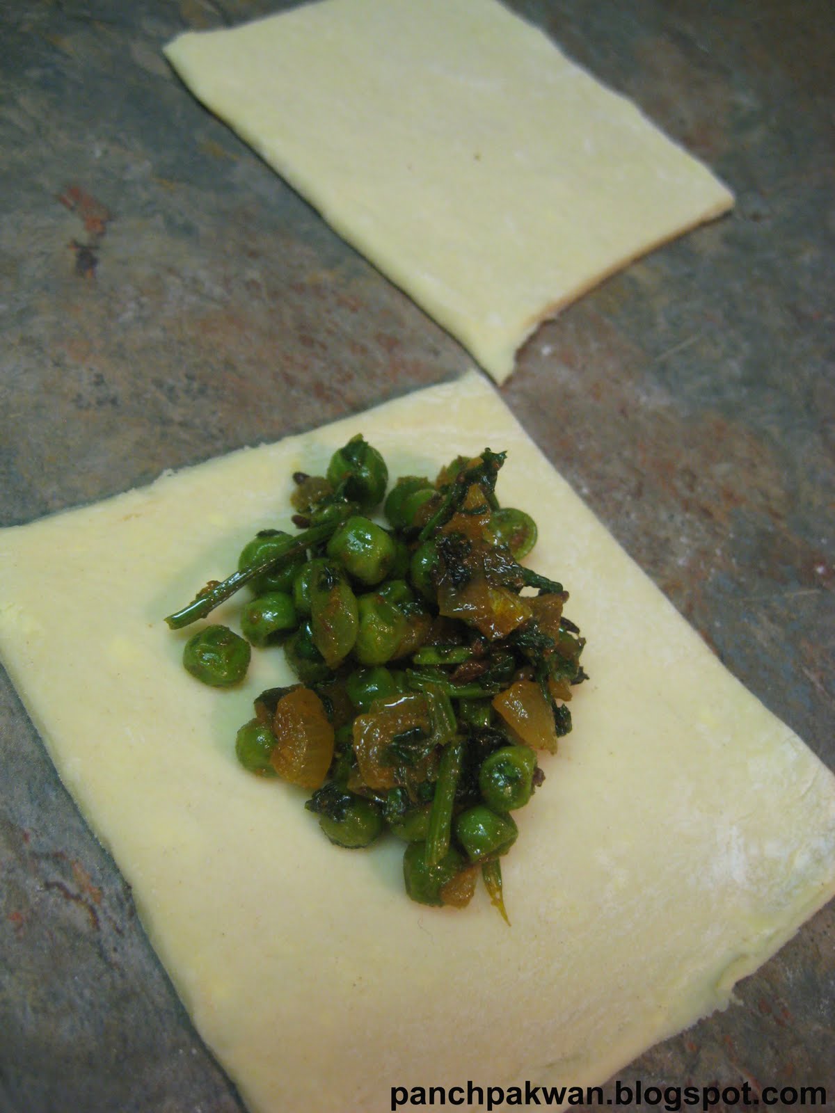 Panch Pakwan: Peas Puff Pastry / Matar ki puff pastry