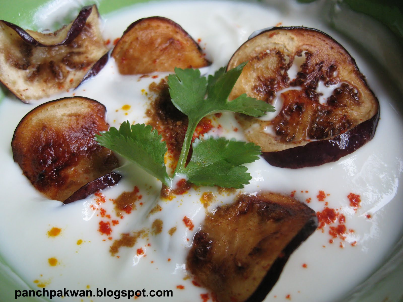 Panch Pakwan: Eggplant / Brijal / Vangi Raita