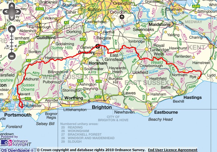 Sussex Border Path: Stage 1 - East Grinstead to Groombridge (14.4 miles)